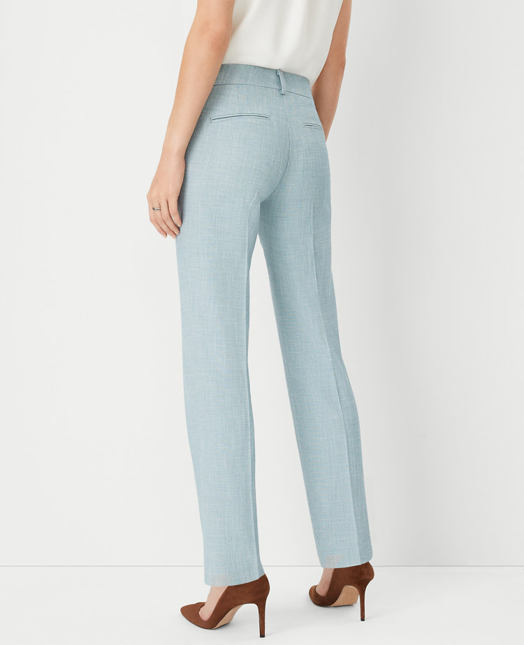 The Straight Pant in Cross Weave
