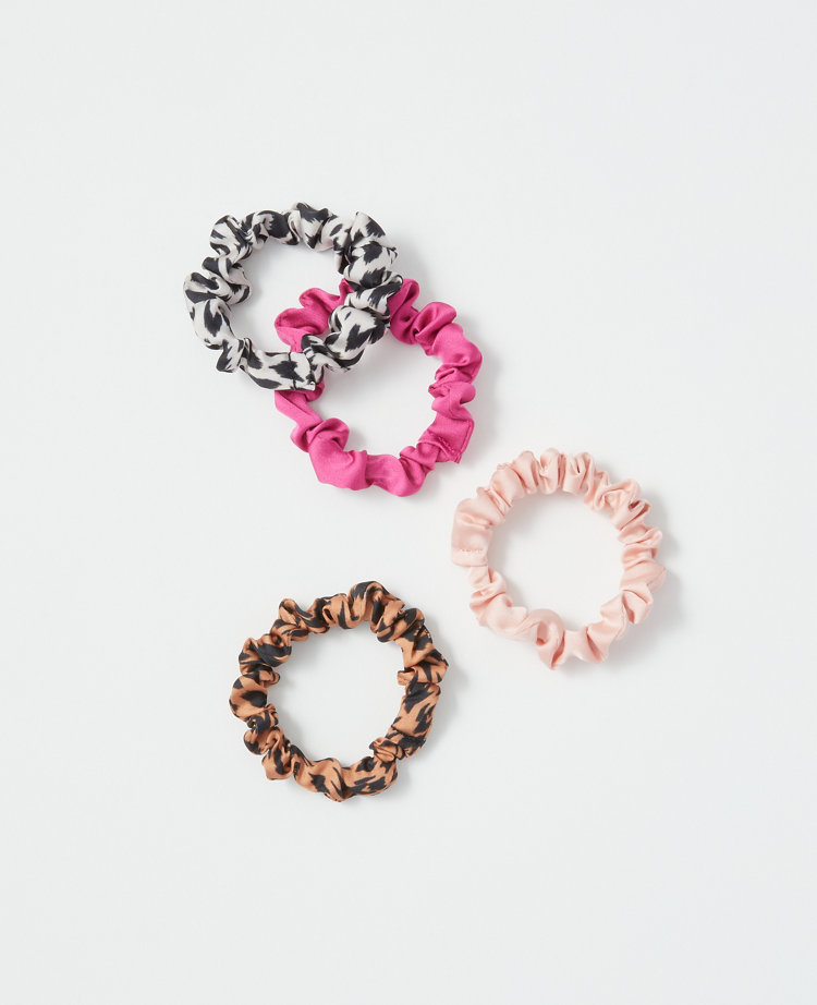 Leopard Print Scrunchie Set