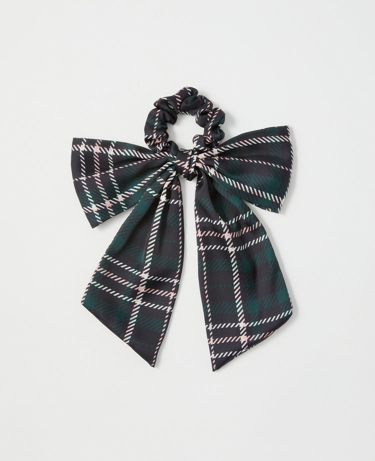Plaid Bow Scrunchie