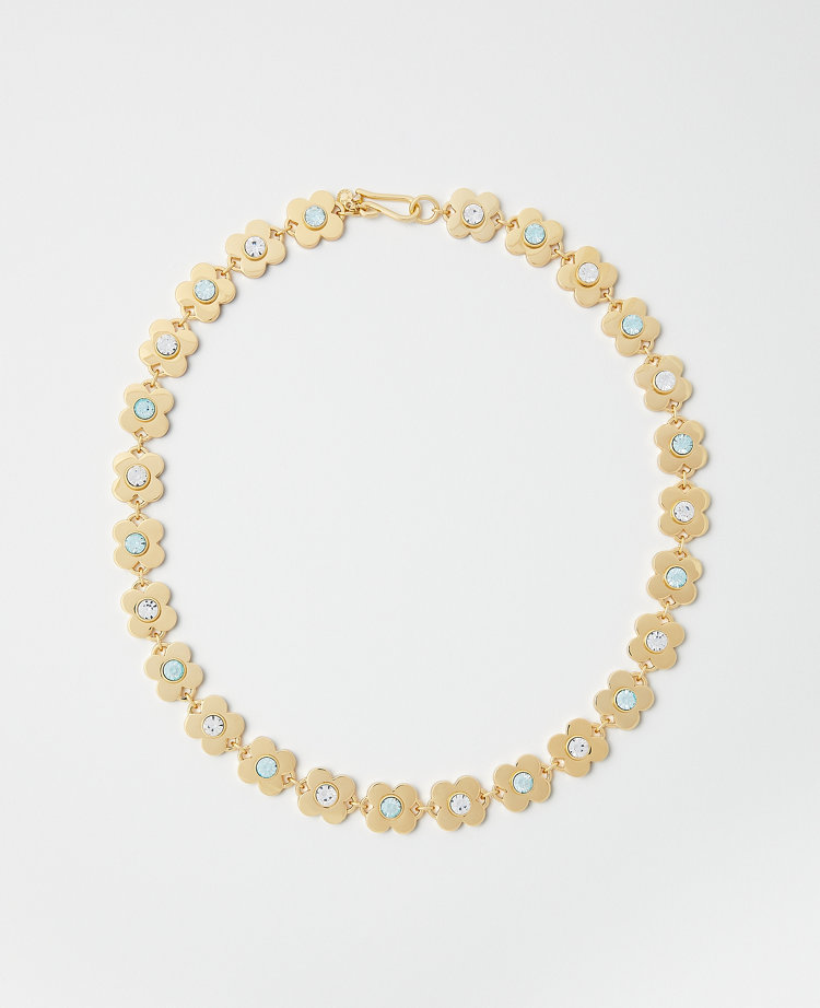 Studded Clover Statement Necklace