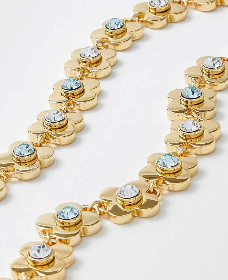 Studded Clover Statement Necklace