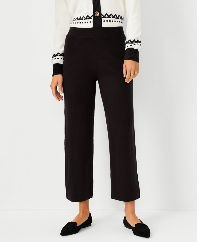 The Petite Wide Leg Sweater Pant