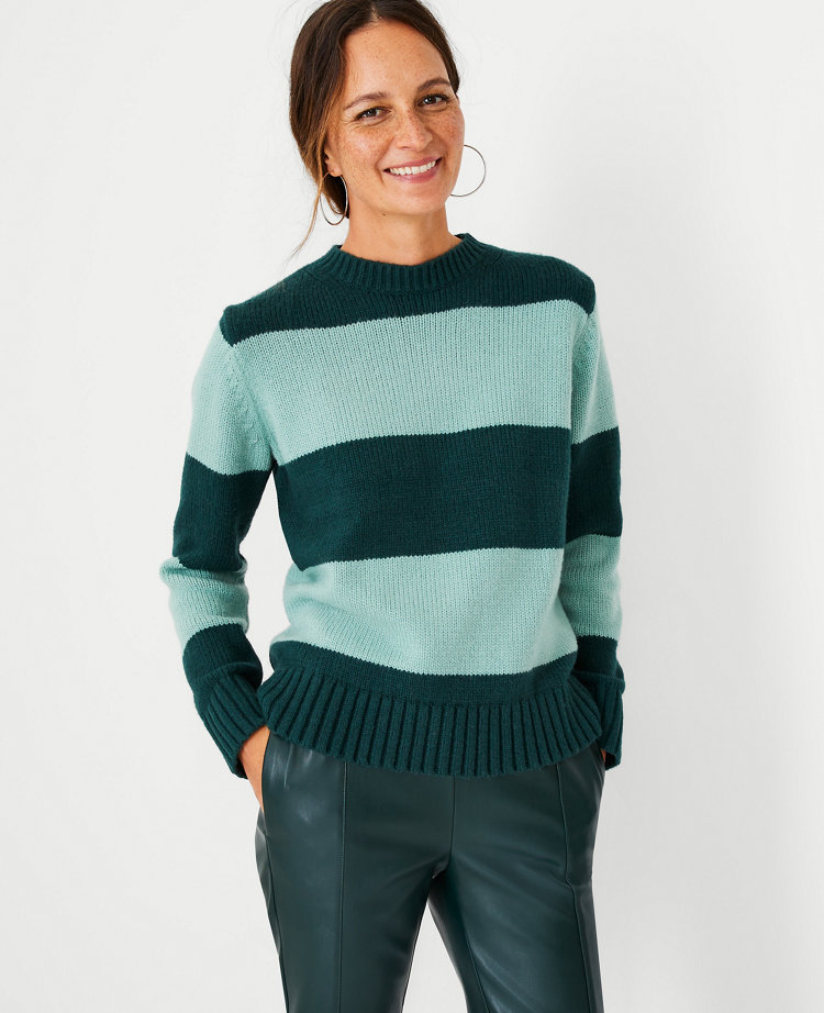 Petite Colorblock Stripe Sweater