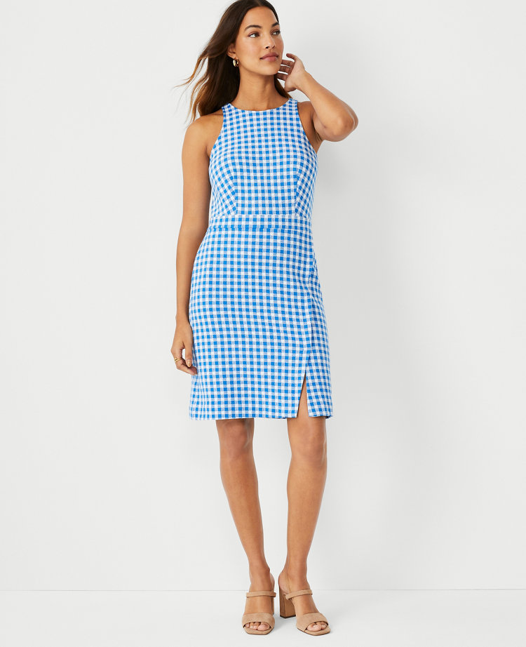 Gingham Sheath Dress