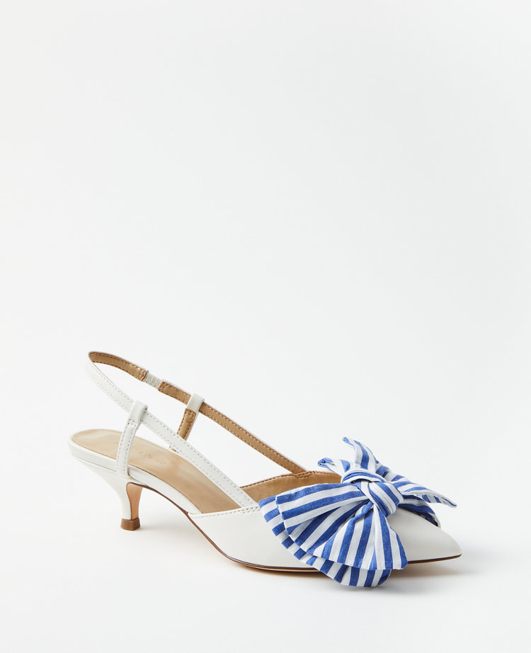 Bow Slingback Pumps