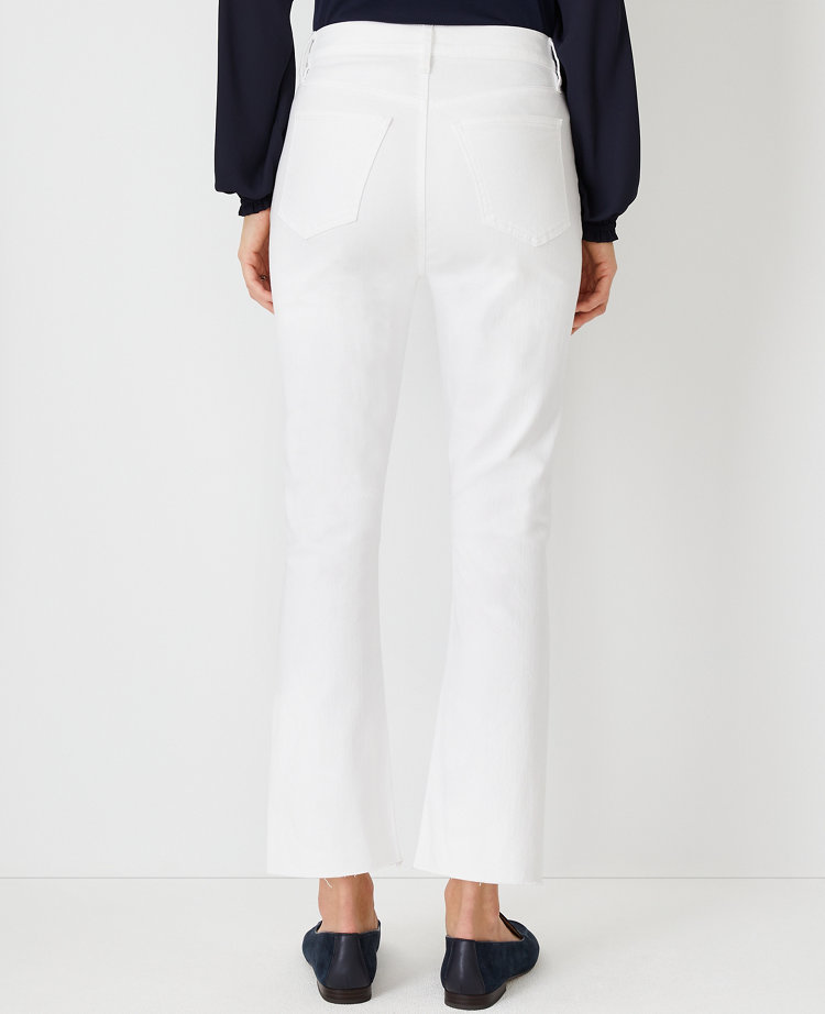 Petite Sculpting Pocket High Rise Boot Crop Jeans in White