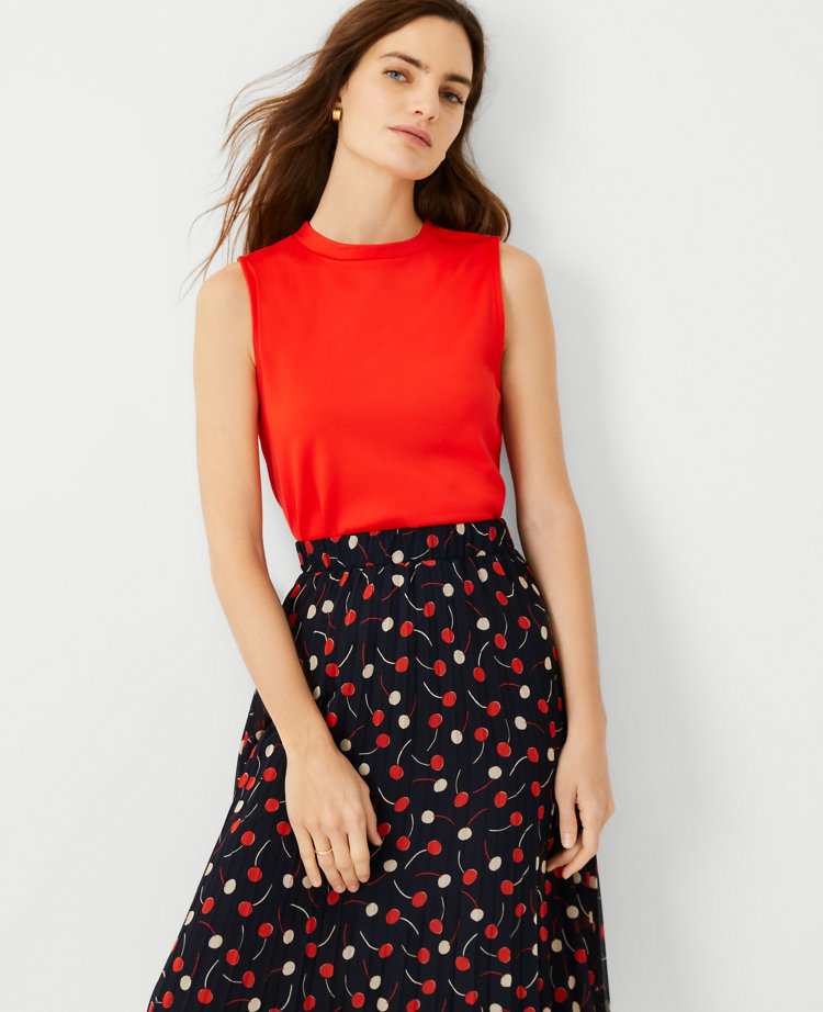 Petite Mock Neck Shell