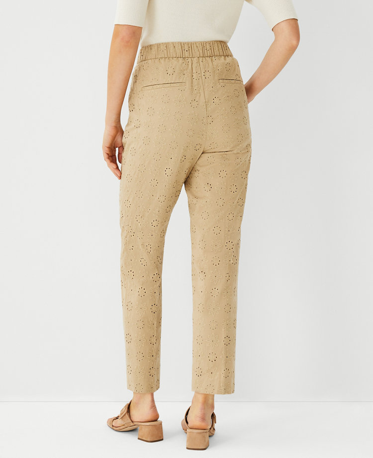 The Eyelet Easy Ankle Pant
