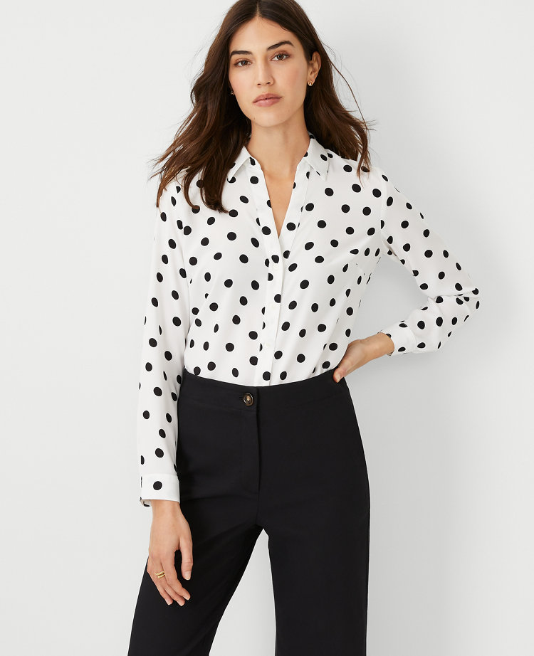 Petite Dotted Essential Shirt