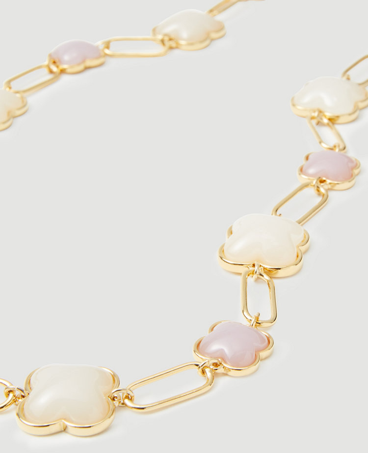 Ann taylor clover necklace store