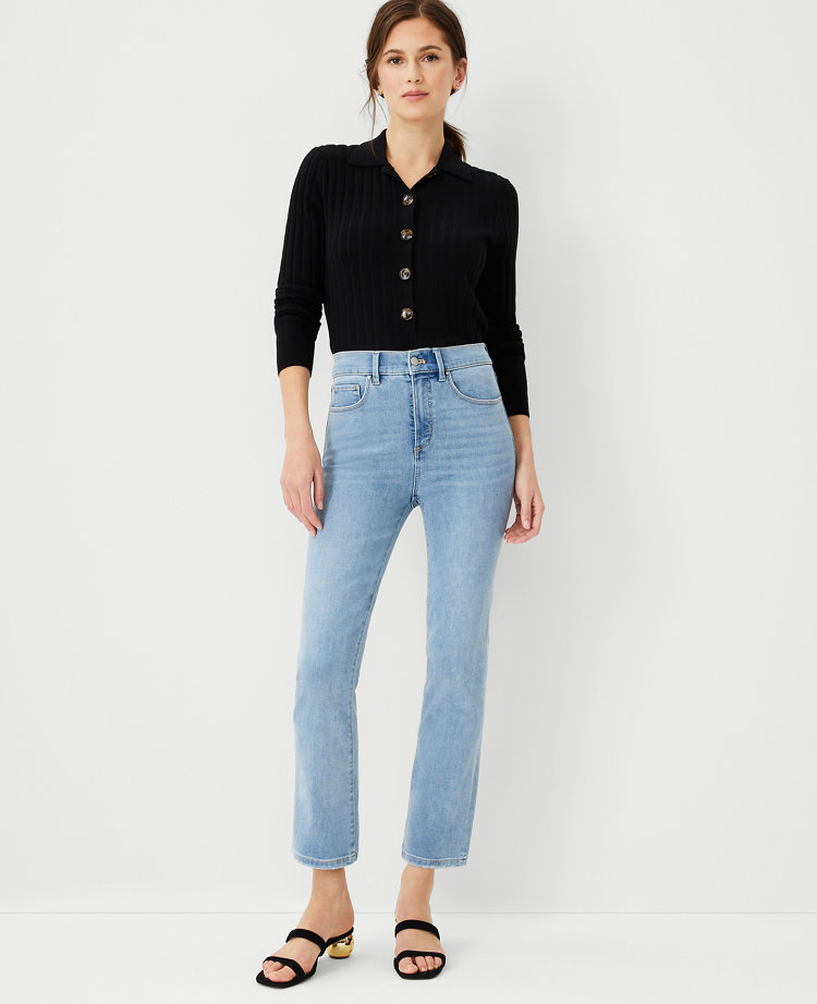 Petite Sculpting Pocket High Rise Boot Crop Jeans