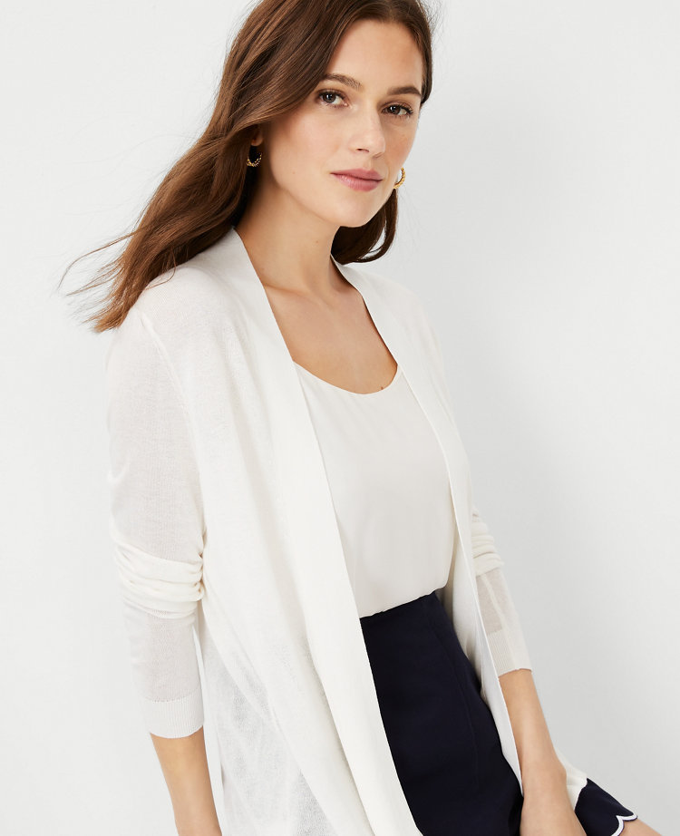 Petite Lightweight Open Cardigan