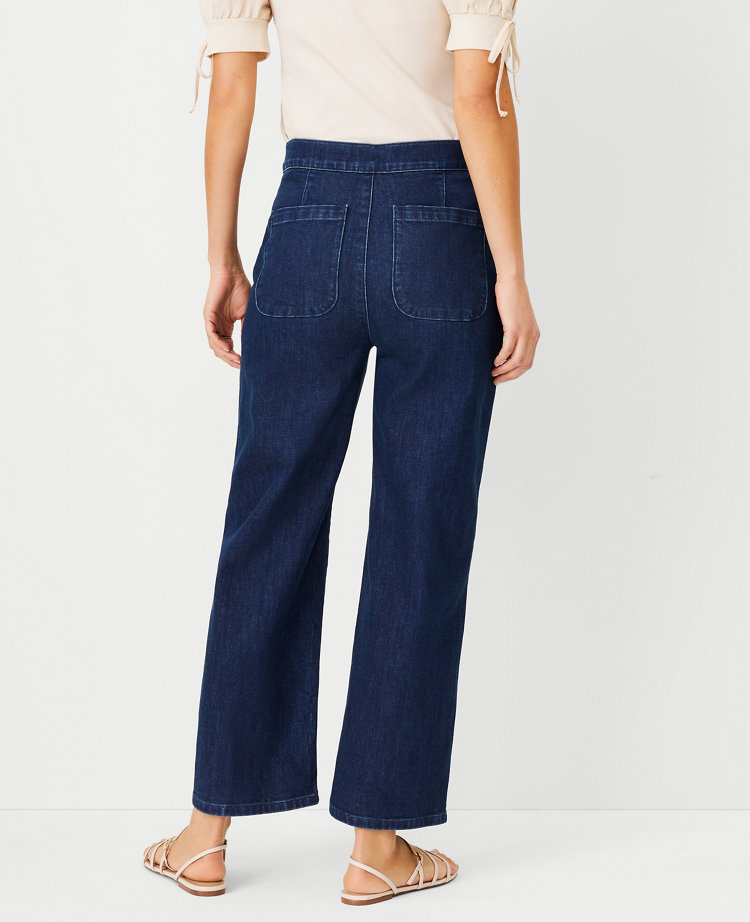 Petite Sculpting Pocket High Rise Sailor Crop Jeans