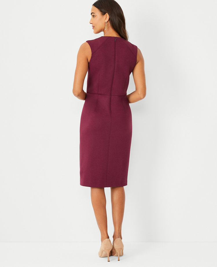 The Crew Neck Sheath Dress in Double Knit