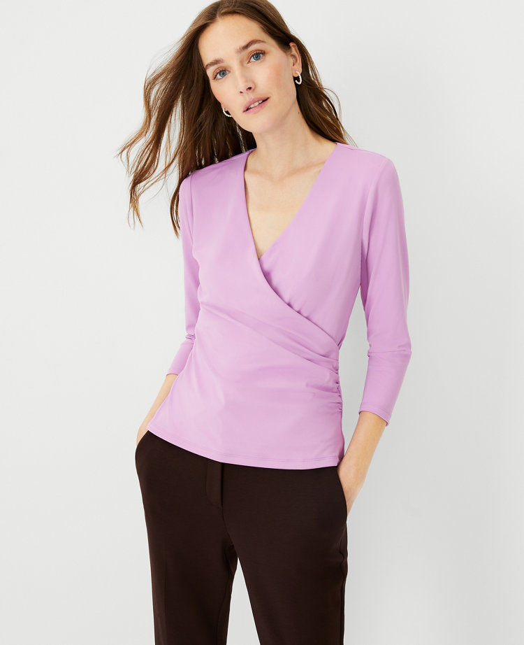 Refined Stretch Wrap Top