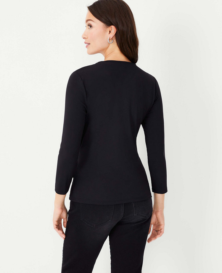 Refined Stretch Wrap Top