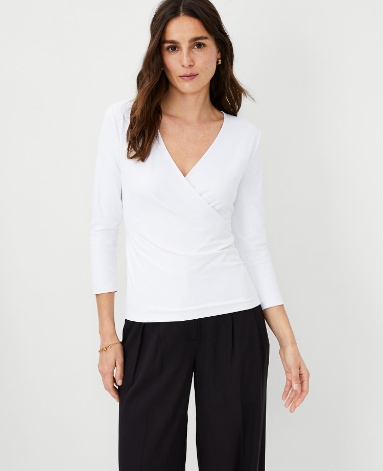 Refined Stretch Wrap Top