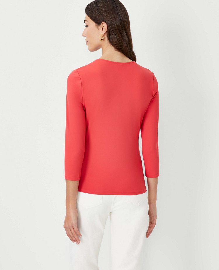 Refined Stretch Wrap Top