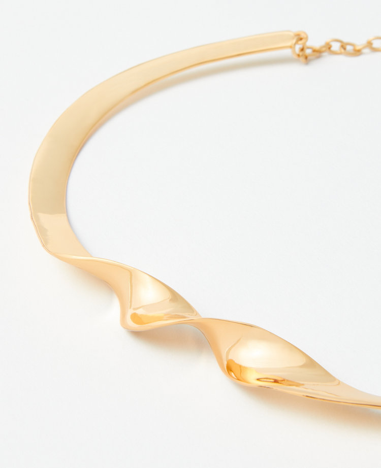 Twisted Metal Statement Necklace