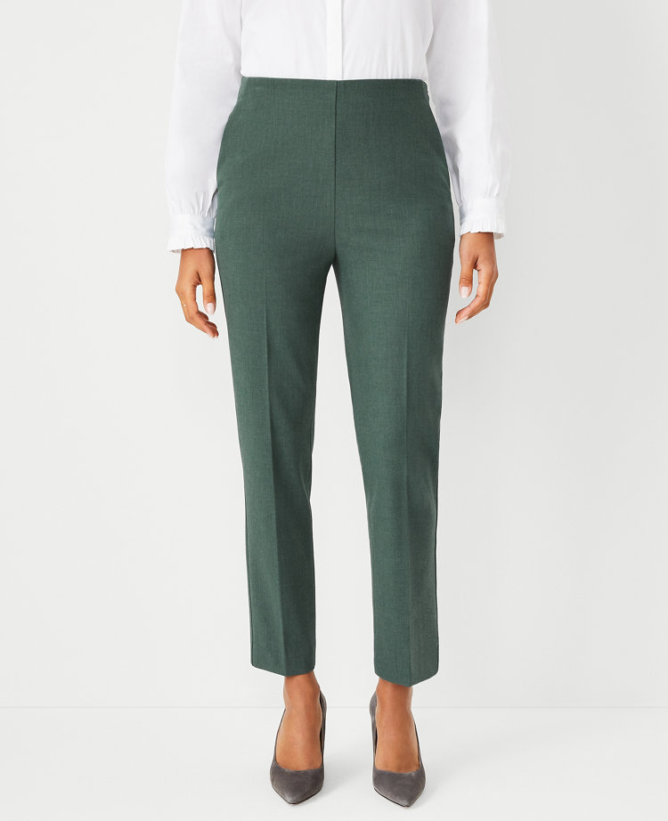 The Petite Side Zip Eva Ankle Pant in Bi-Stretch - Curvy Fit