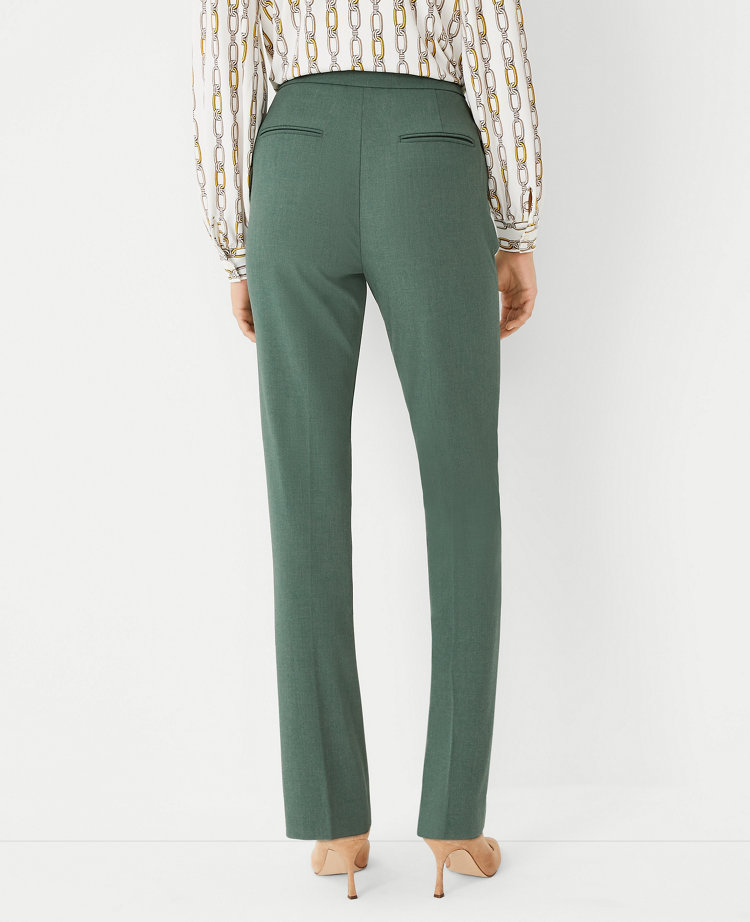 The Petite Side Zip Sophia Straight Pant in Bi-Stretch - Curvy Fit