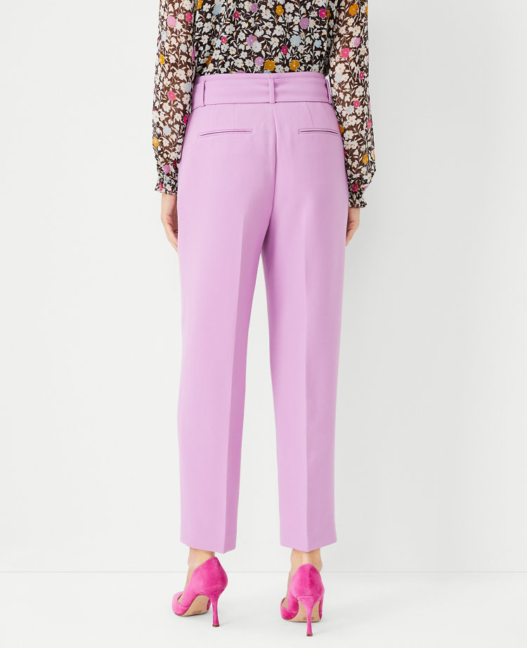 The Petite Belted Taper Pant