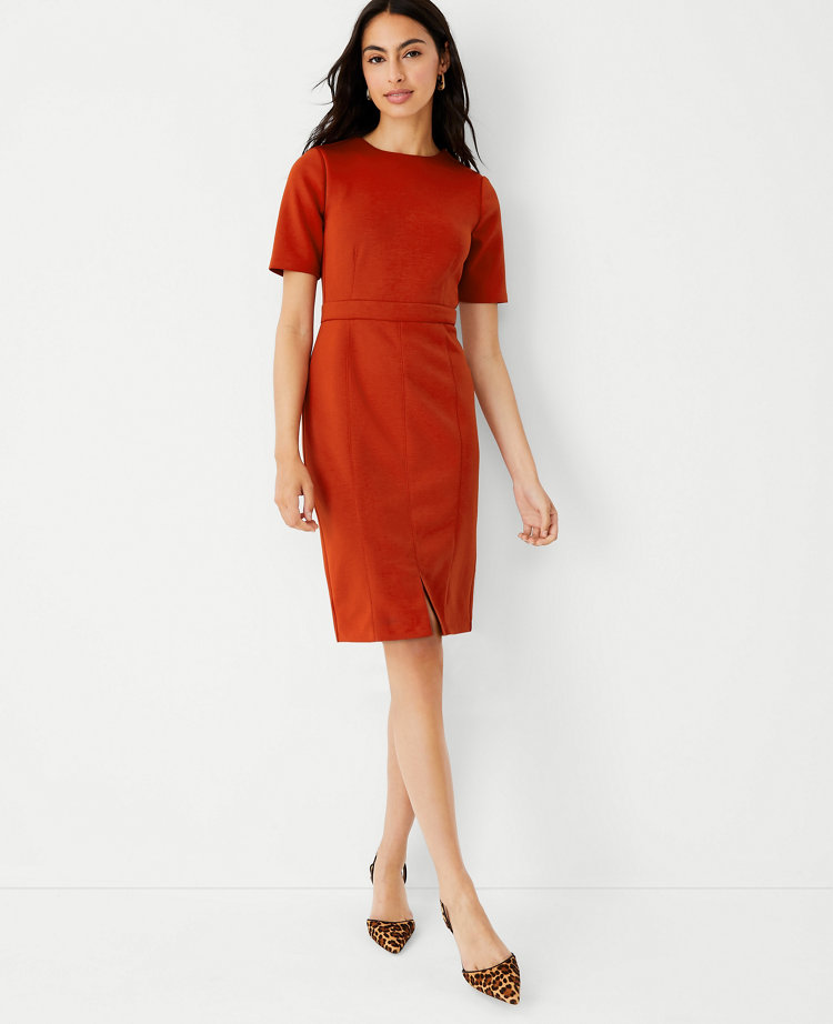 Short Sleeve Sheath Dress