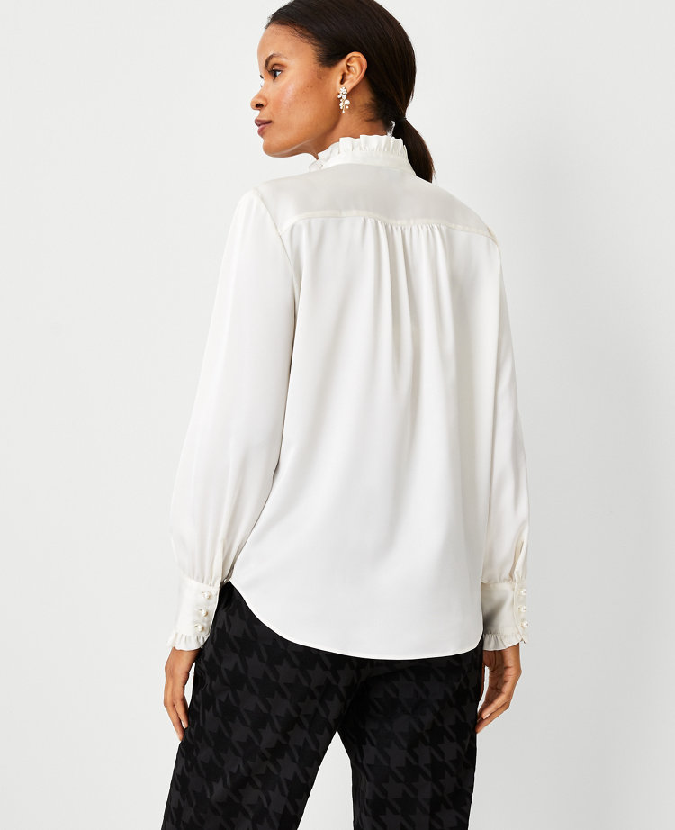 Ruffle Neck Shirt