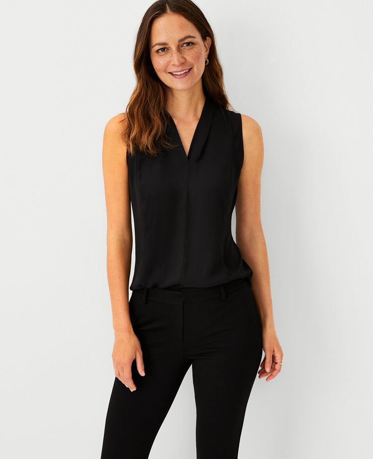 Overlapped V-Neck Shell