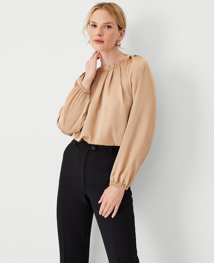 Pleat Neck Top