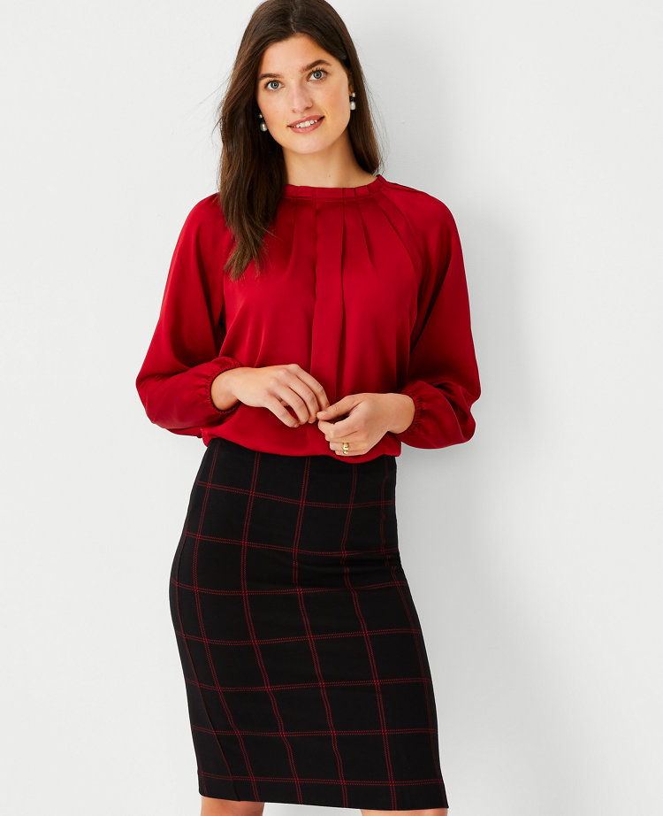Pleat Neck Top