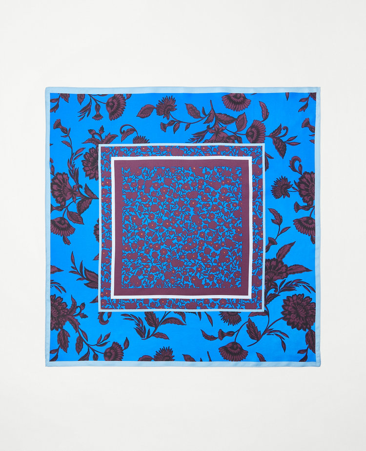 Floral Silk Little Scarf