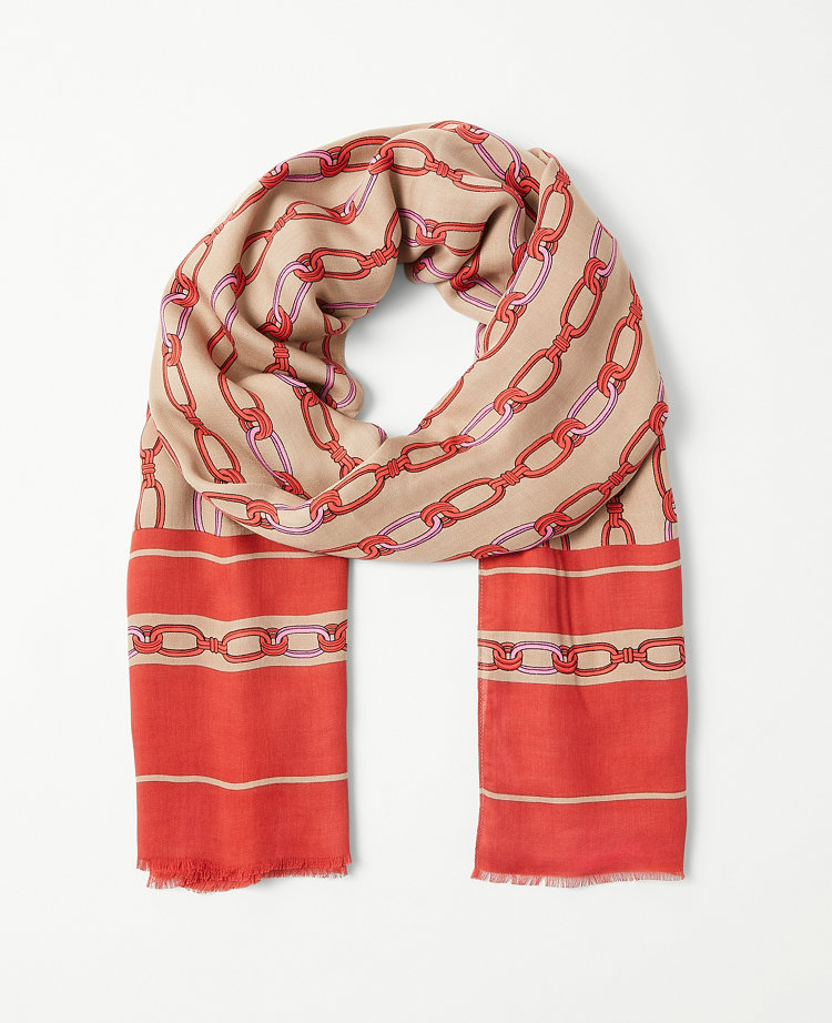 Chain Print Scarf
