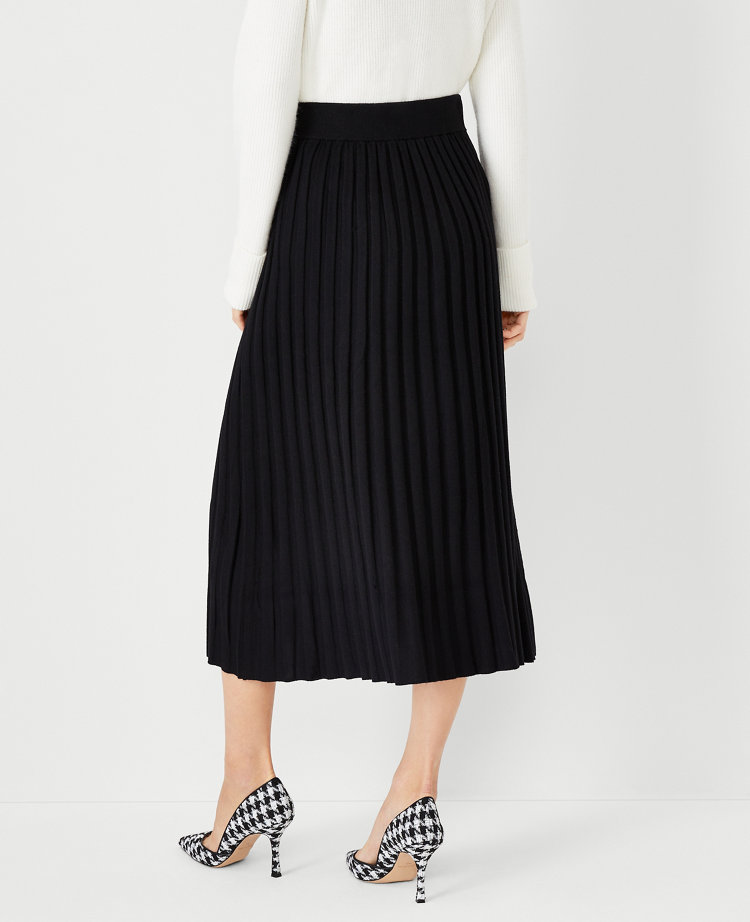 Petite Pleated Sweater Skirt