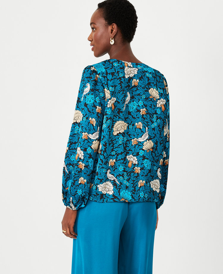 Floral Split Neck Popover