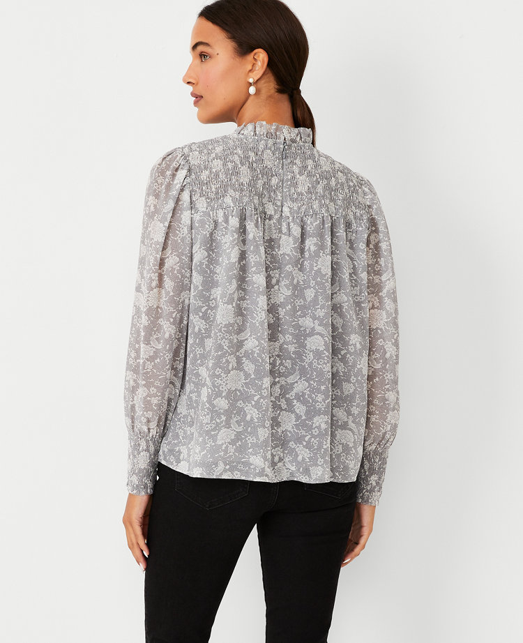 Floral Smocked Blouse