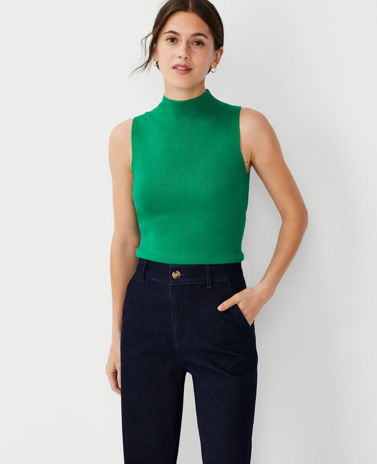 Essential Mock Neck Sweater Shell
