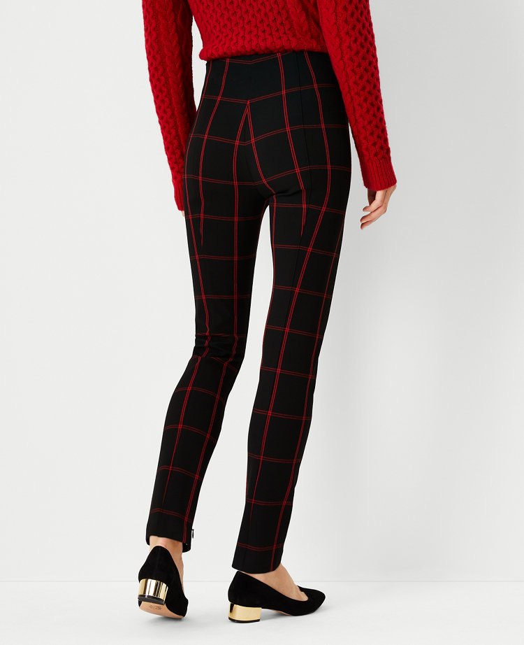 The Petite High Waist Audrey Pant in Plaid