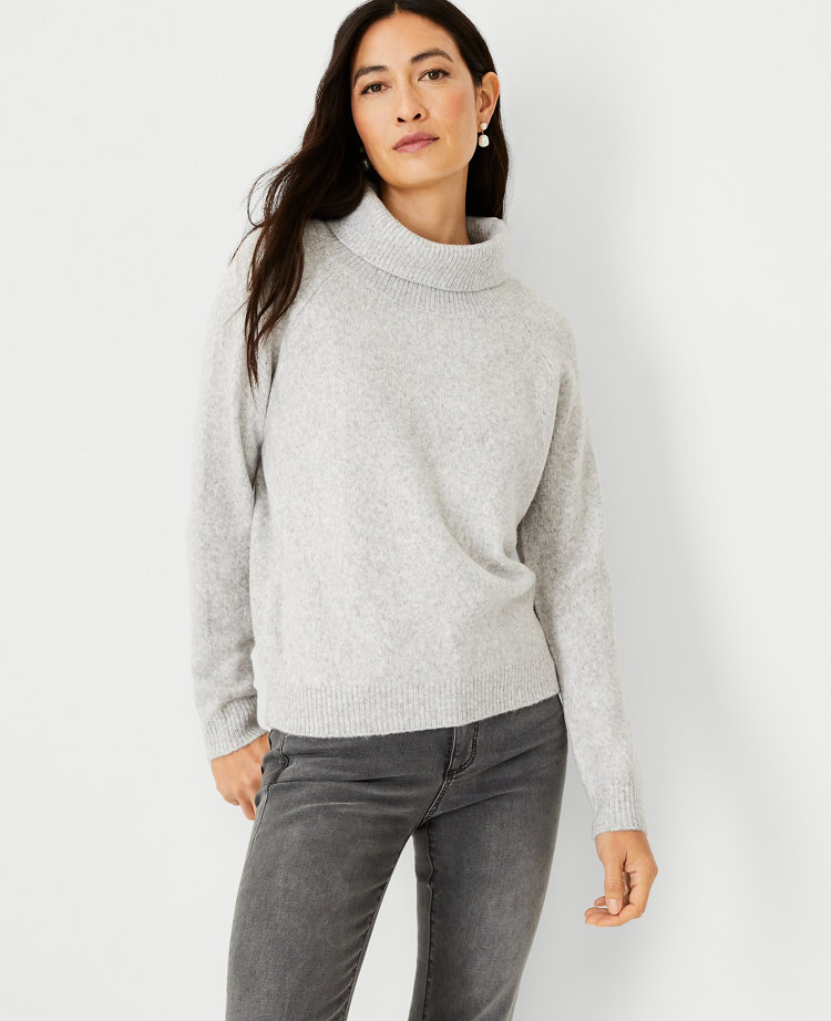 Foldover Neck Sweater