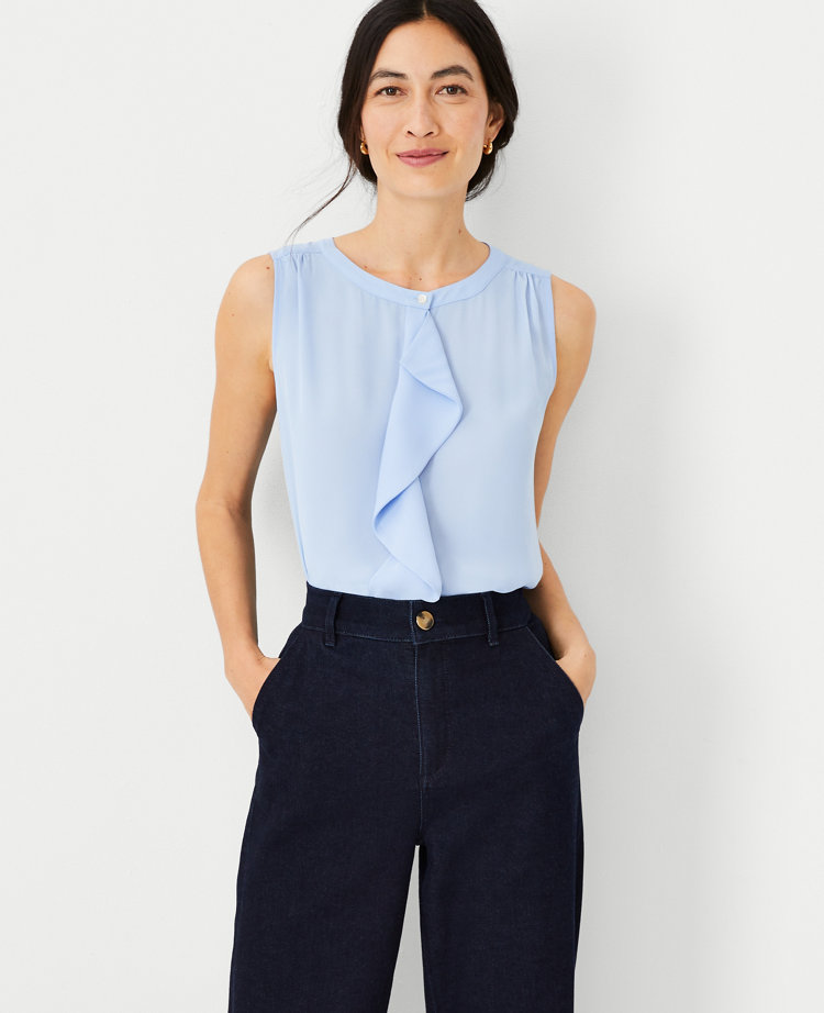 Draped Mixed Media Shell