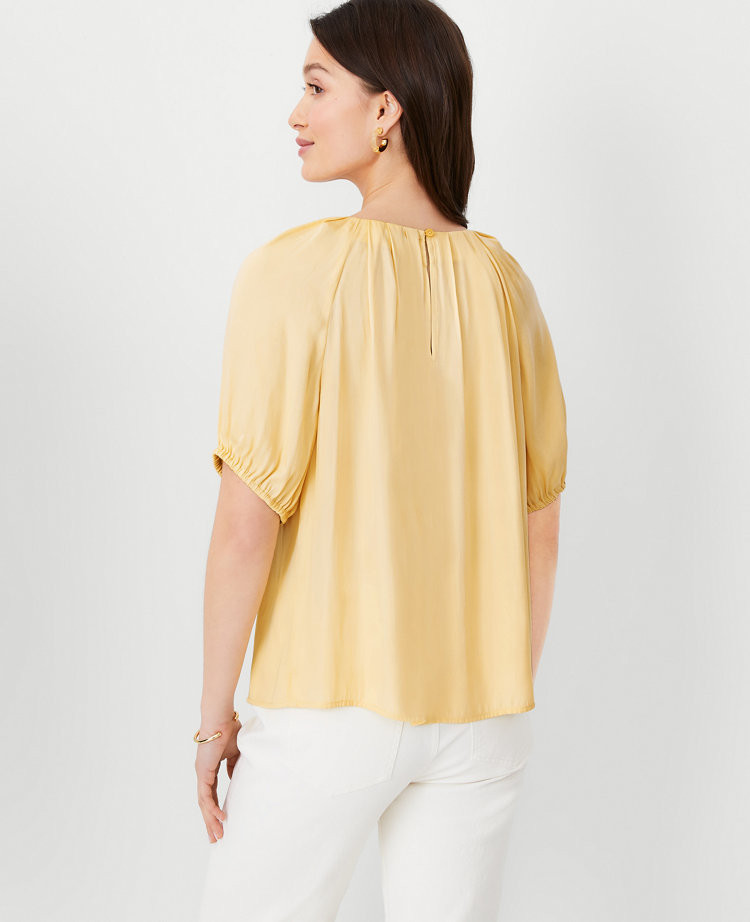 Pleat Neck Top