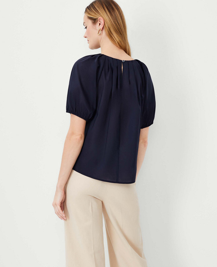 Pleat Neck Top