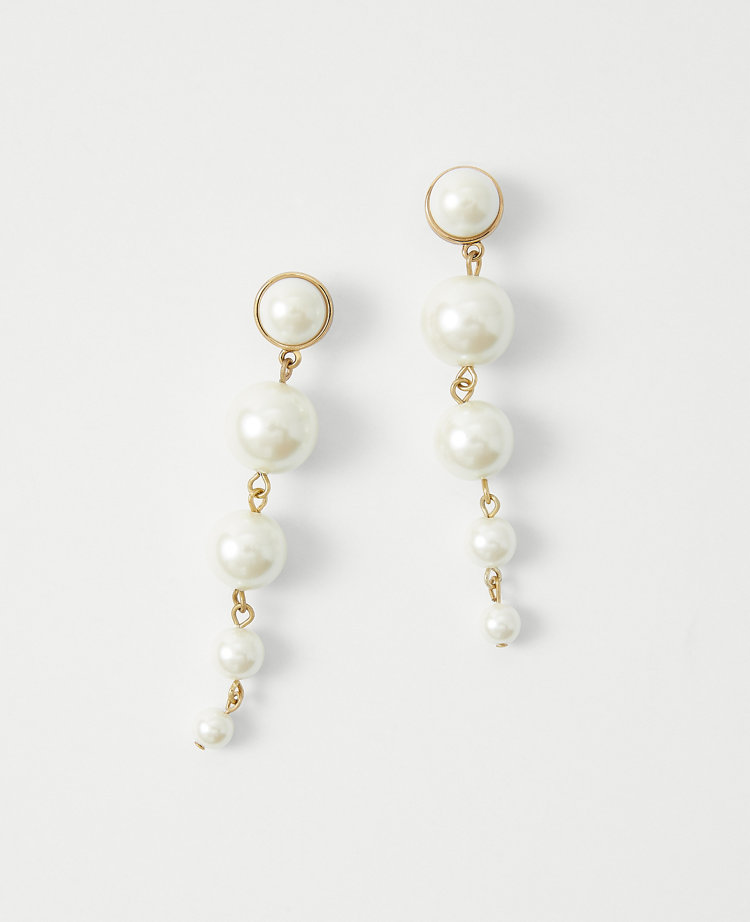 Pearlized Drop Earrings