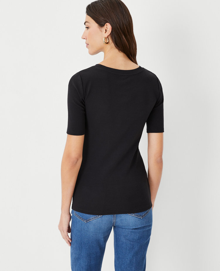 Stretch Cotton Tee