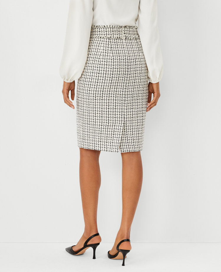 Tweed Sailor Pencil Skirt
