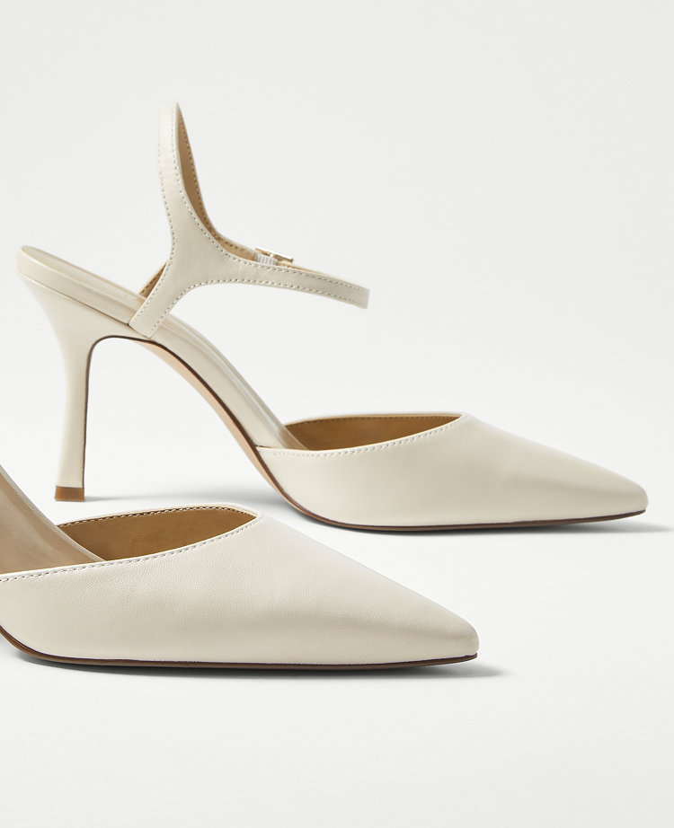 Two Piece Leather Pumps
