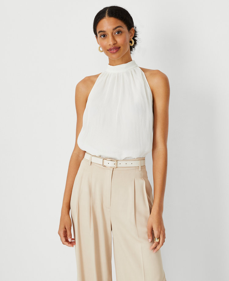 Pleated Halter Top