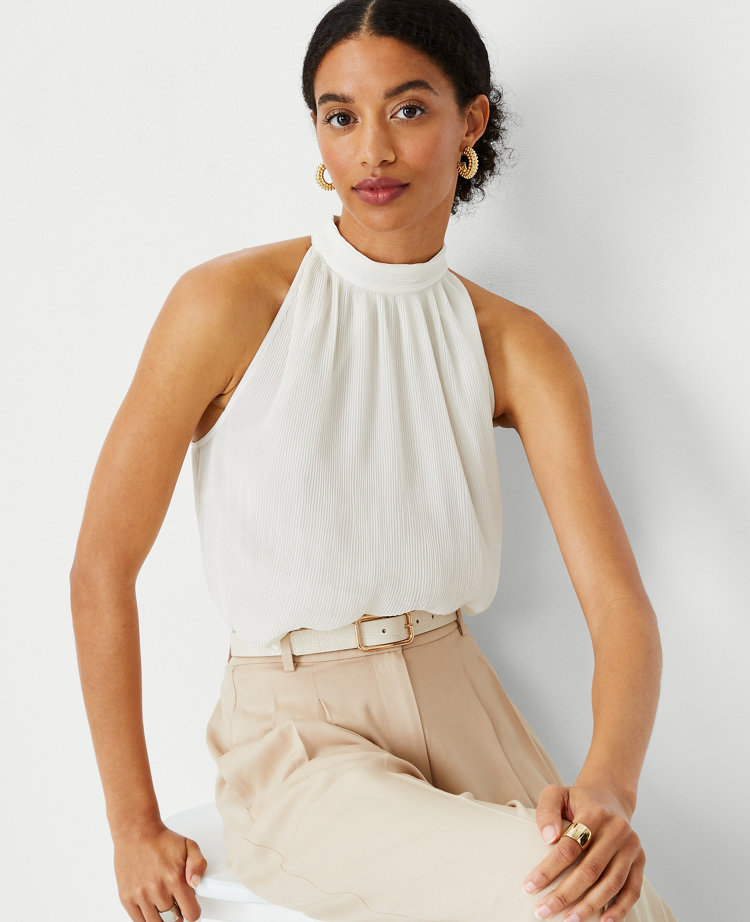 Pleated Halter Top