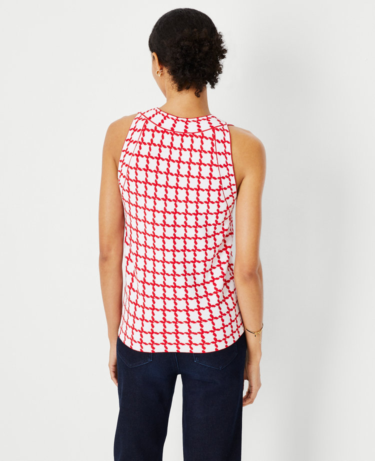 Plaid Halter Shell