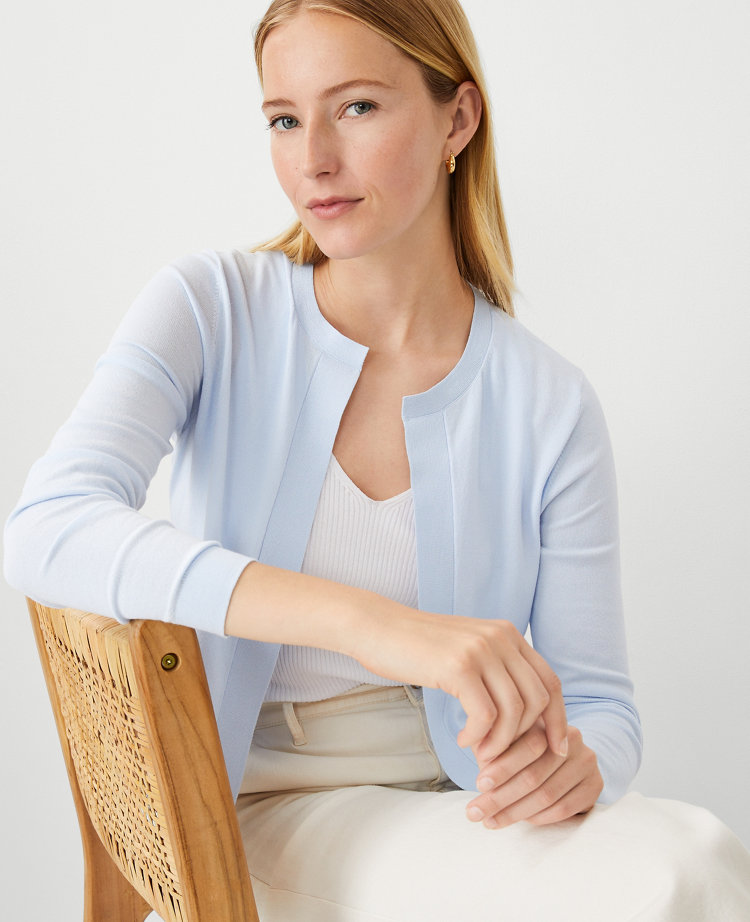 Seasonless Cropped Open Cardigan